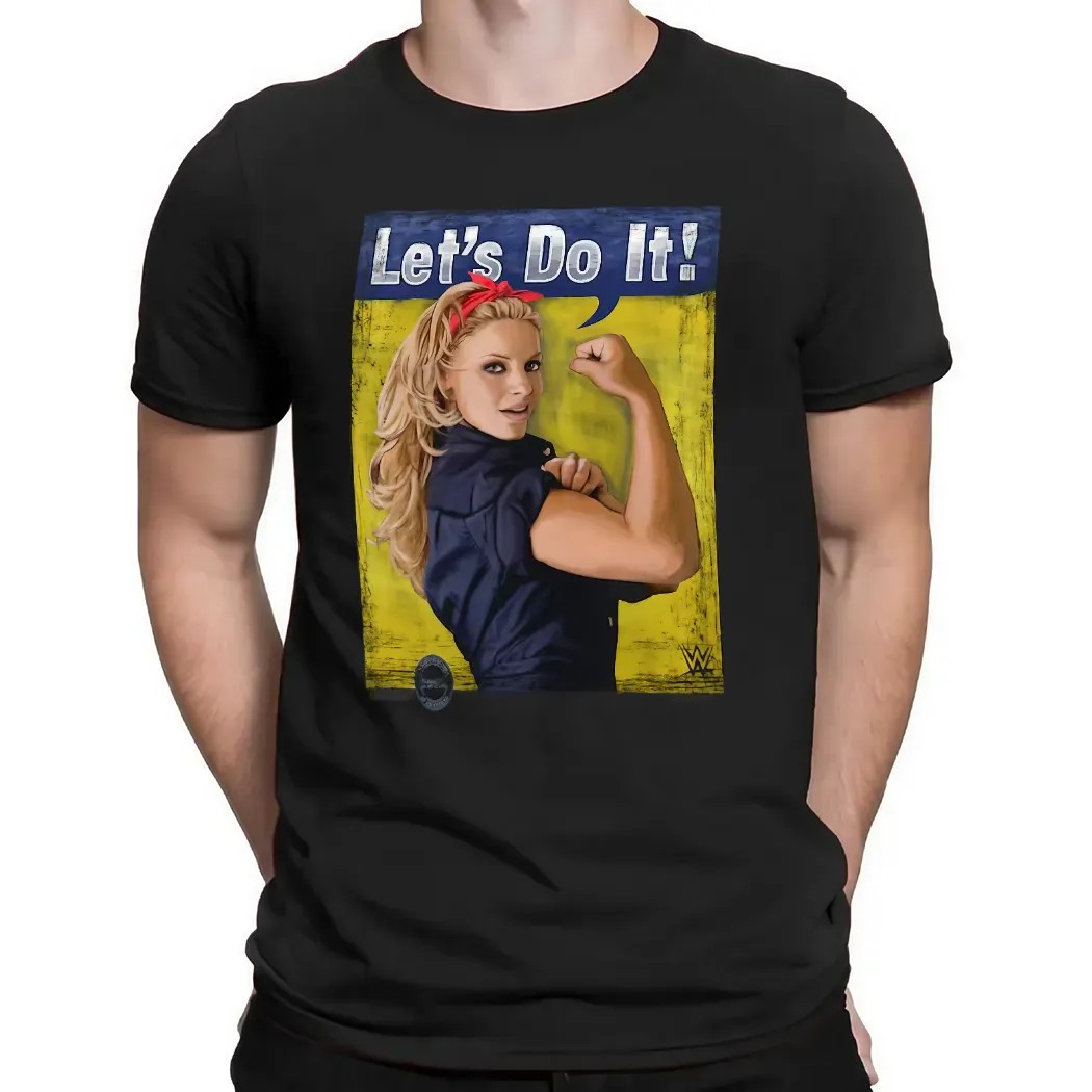 Trish Stratus Let’s Do It Rosie The Riveter Parody Meme T Shirt ...