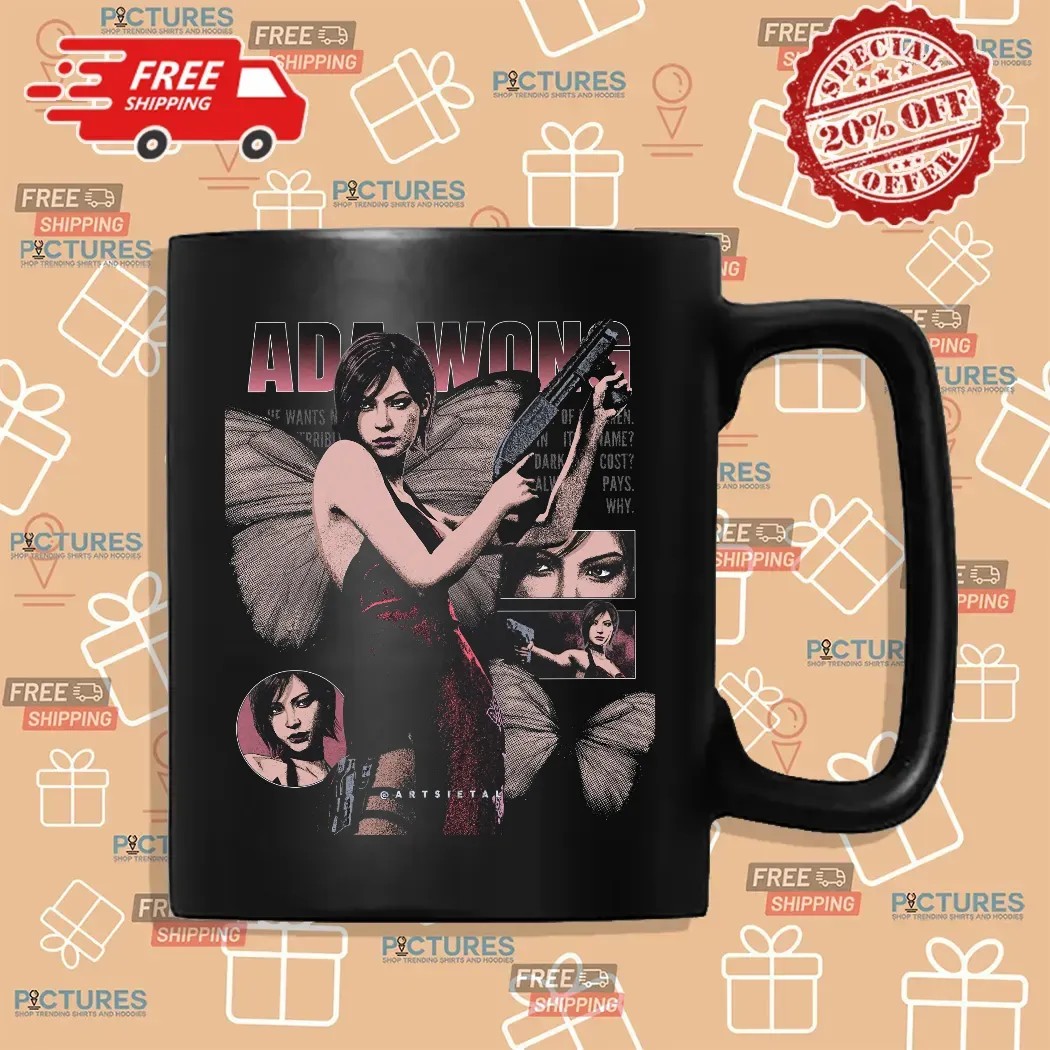 Butterfly Ada Wong Resident Evil Poster T Shirt • Picturestees Clothing LLC