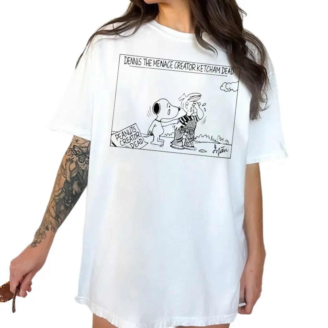 Dennis The Menace Creator Ketcham Dead Snoopy Peanuts T Shirt ...