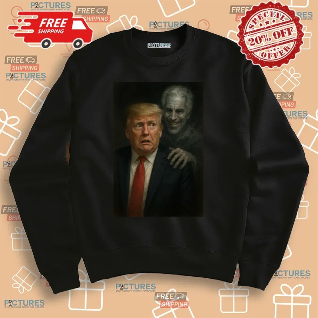 Ghost Of Jeffrey Epstein Behind Trump Horror Halloween Meme T Shirt ...