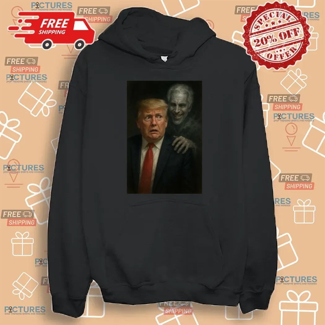 Ghost Of Jeffrey Epstein Behind Trump Horror Halloween Meme T Shirt ...