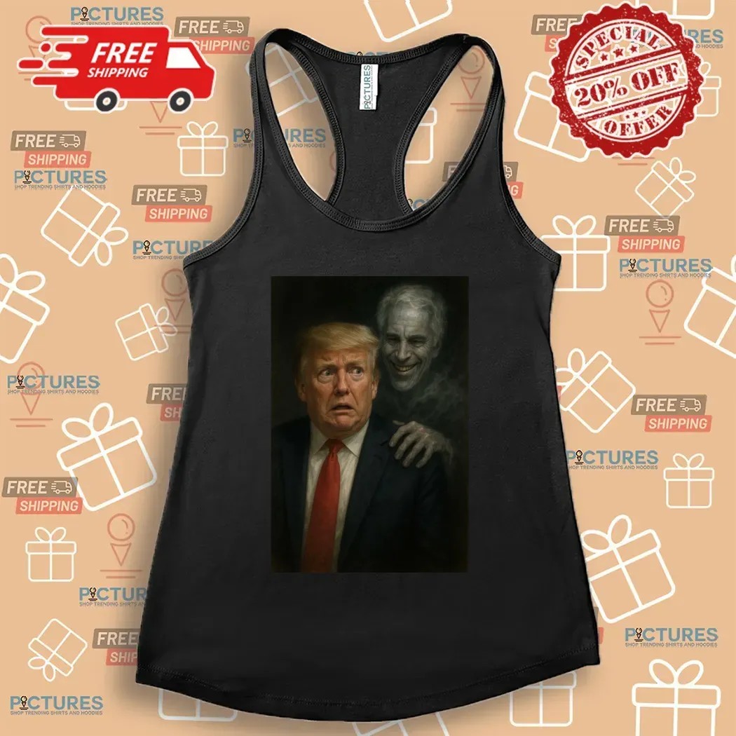Ghost Of Jeffrey Epstein Behind Trump Horror Halloween Meme T Shirt ...