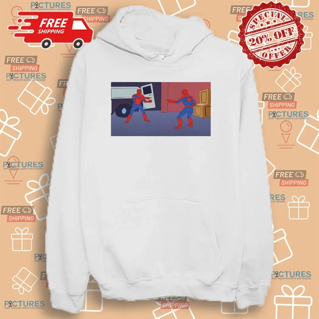 Marvel Spider-man Pointing At Spider-man Scene Meme T Shirt ...
