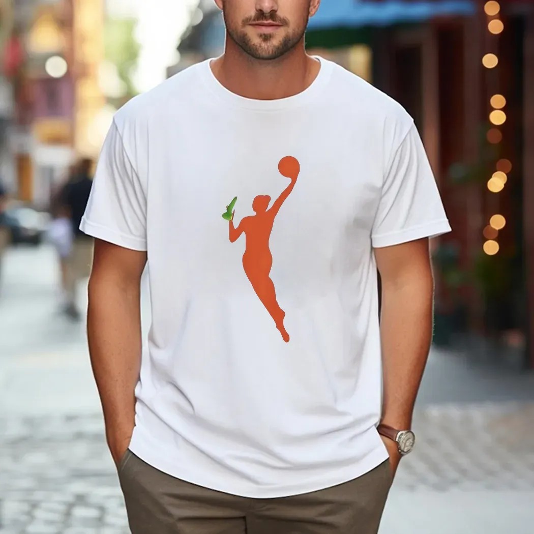 Wnba Logo Holding Green Dildo Meme T Shirt • Picturestees Clothing LLC