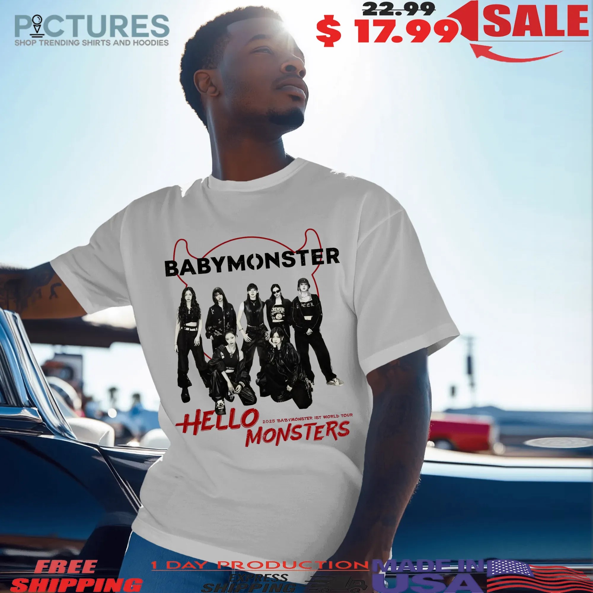 Babymonster Hello Monsters World Tour T Shirt • Picturestees Clothing LLC