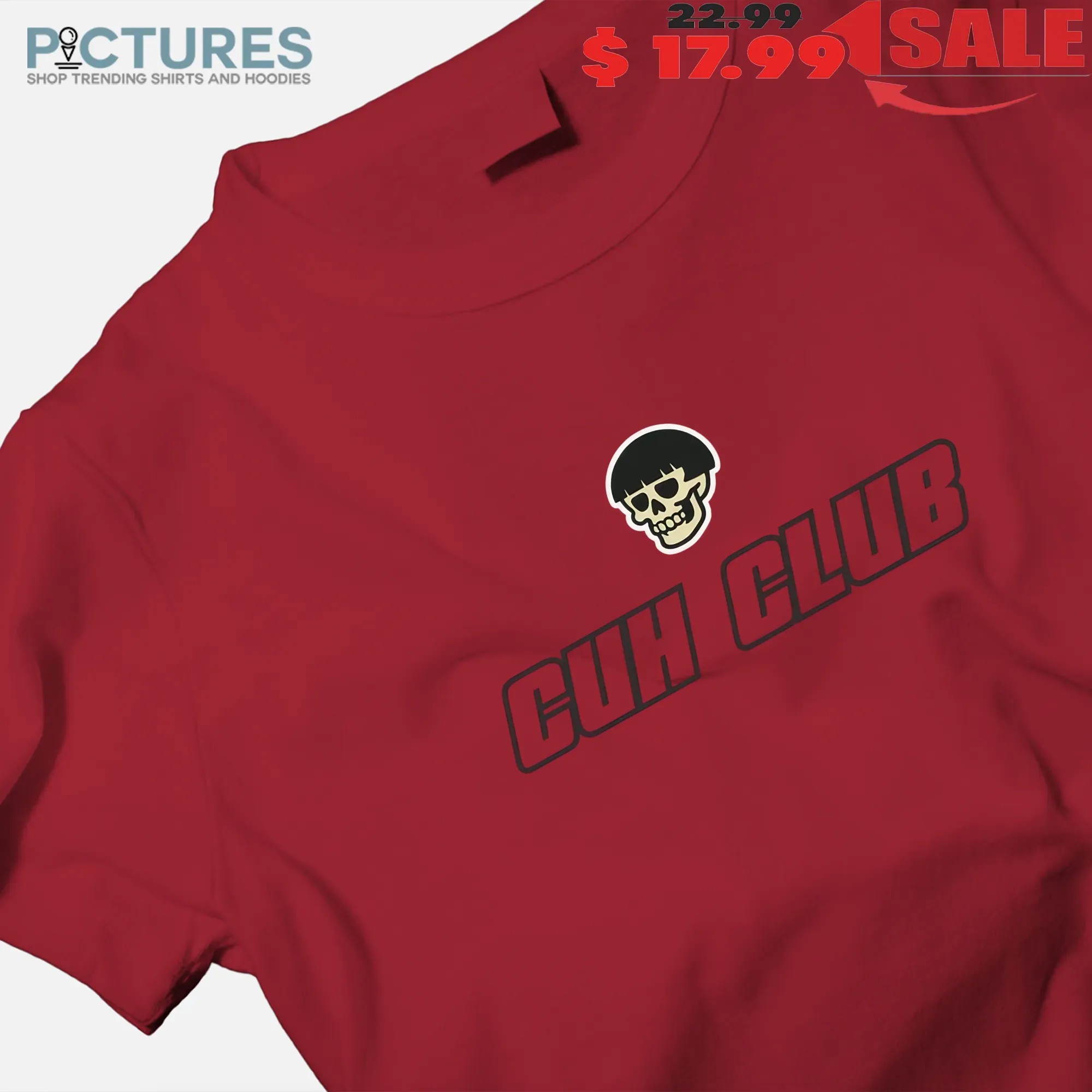Cuh Club Edgar Skull EDGR T Shirt • Picturestees Clothing LLC