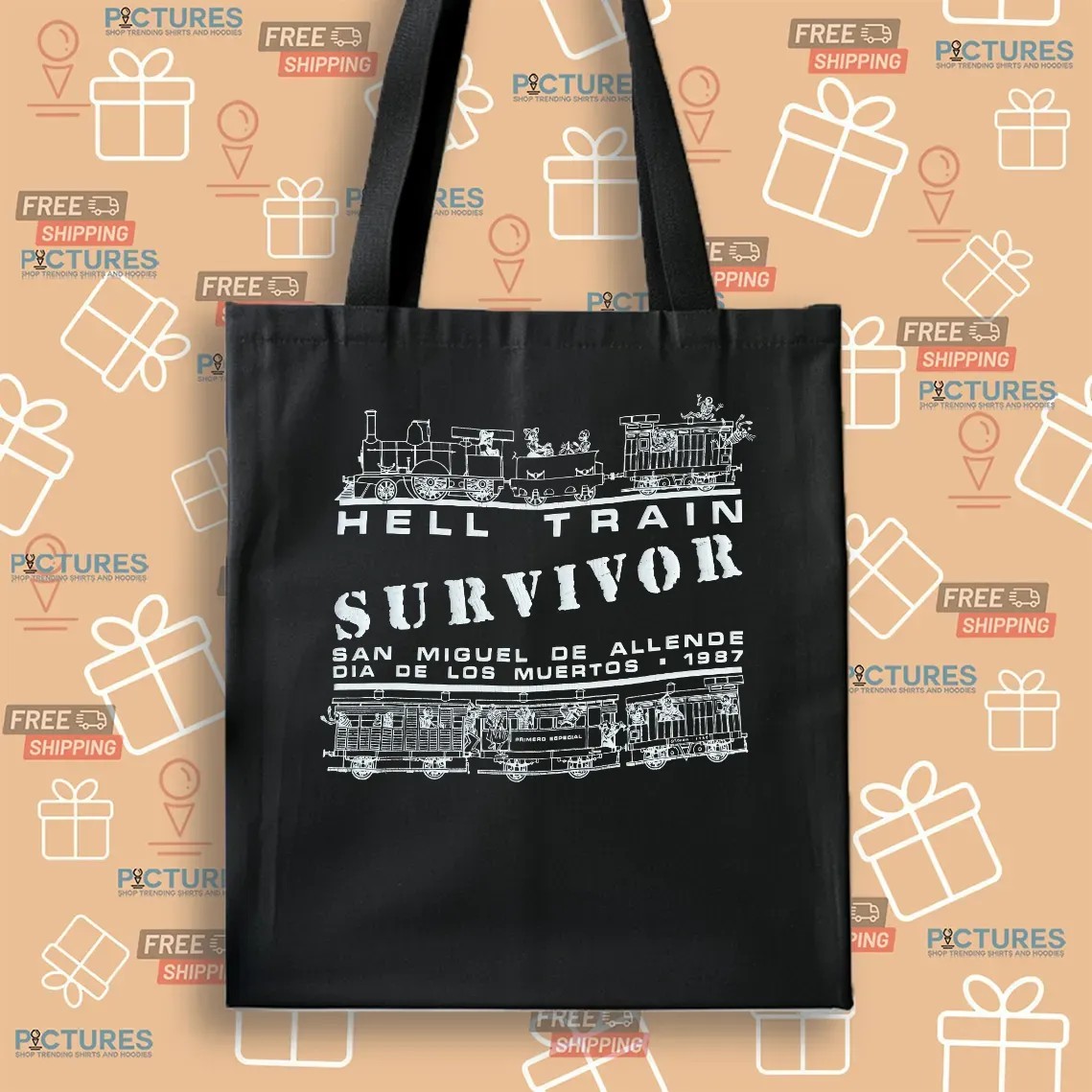 Hell Train Survivor Mexico Day Of The Dead 1987 T Shirt • Picturestees ...