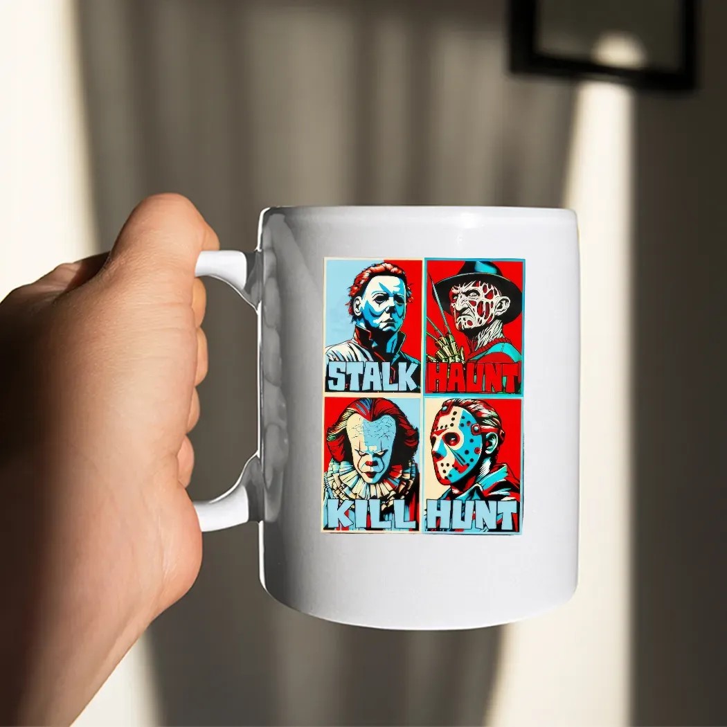 Horror Movie Characters Stalk Haunt Kill Hunt Halloween Hope T Shirt • Picturestees Clothing LLC