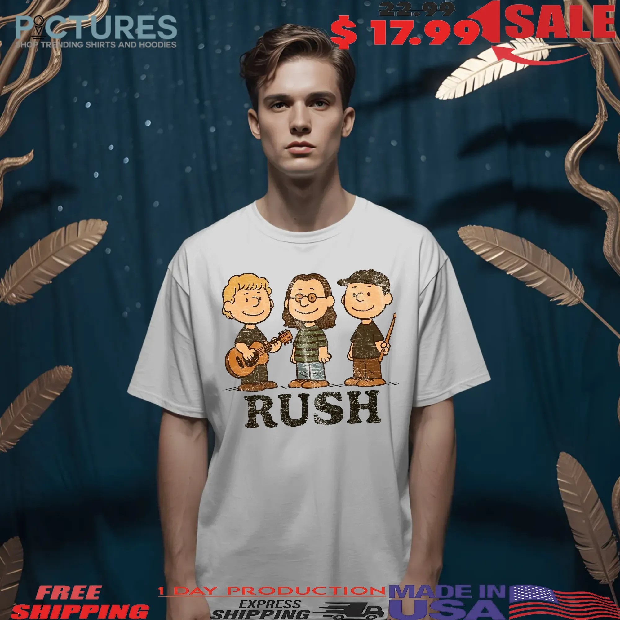 Rush Band Charlie Brown Peanuts Meme Cartoon T Shirt • Picturestees ...