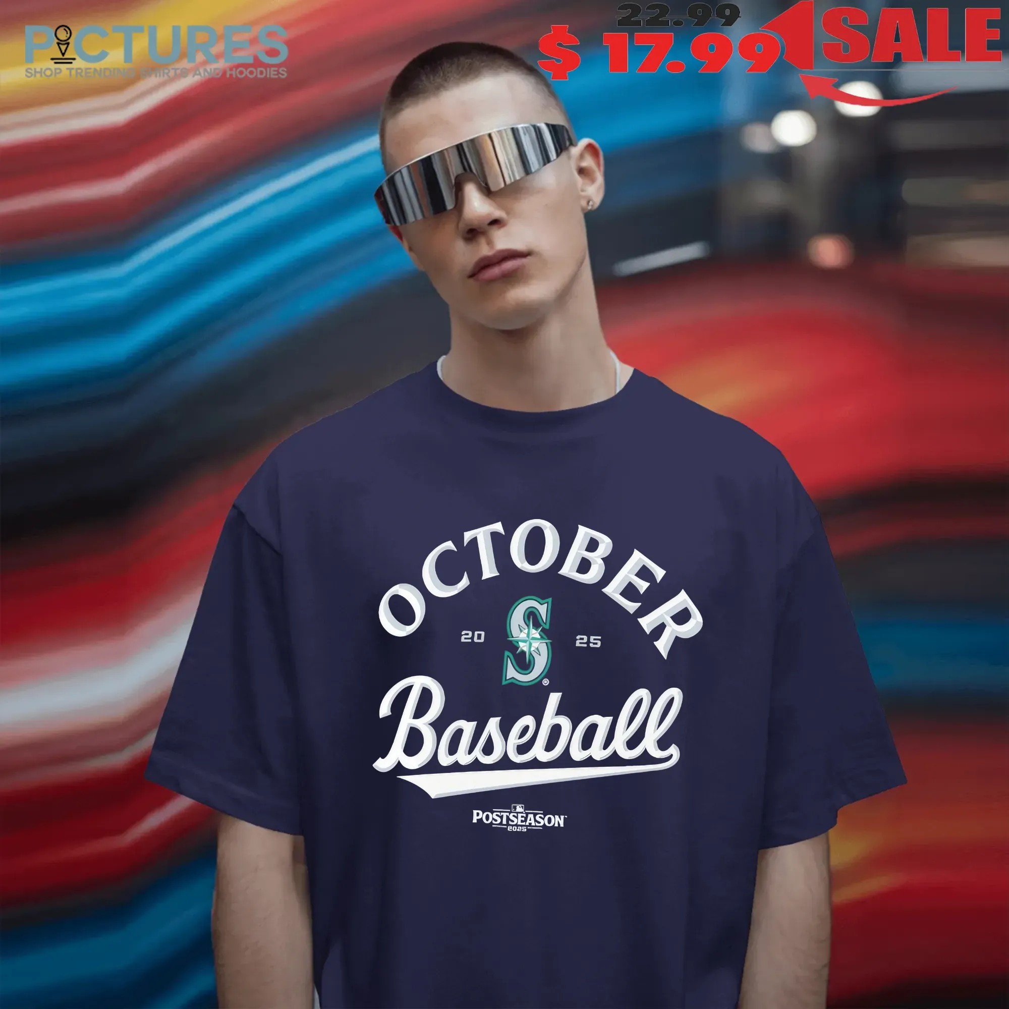 Seattle Mariners October Baseball 2025 MLB Postseason 2025 T Shirt ...