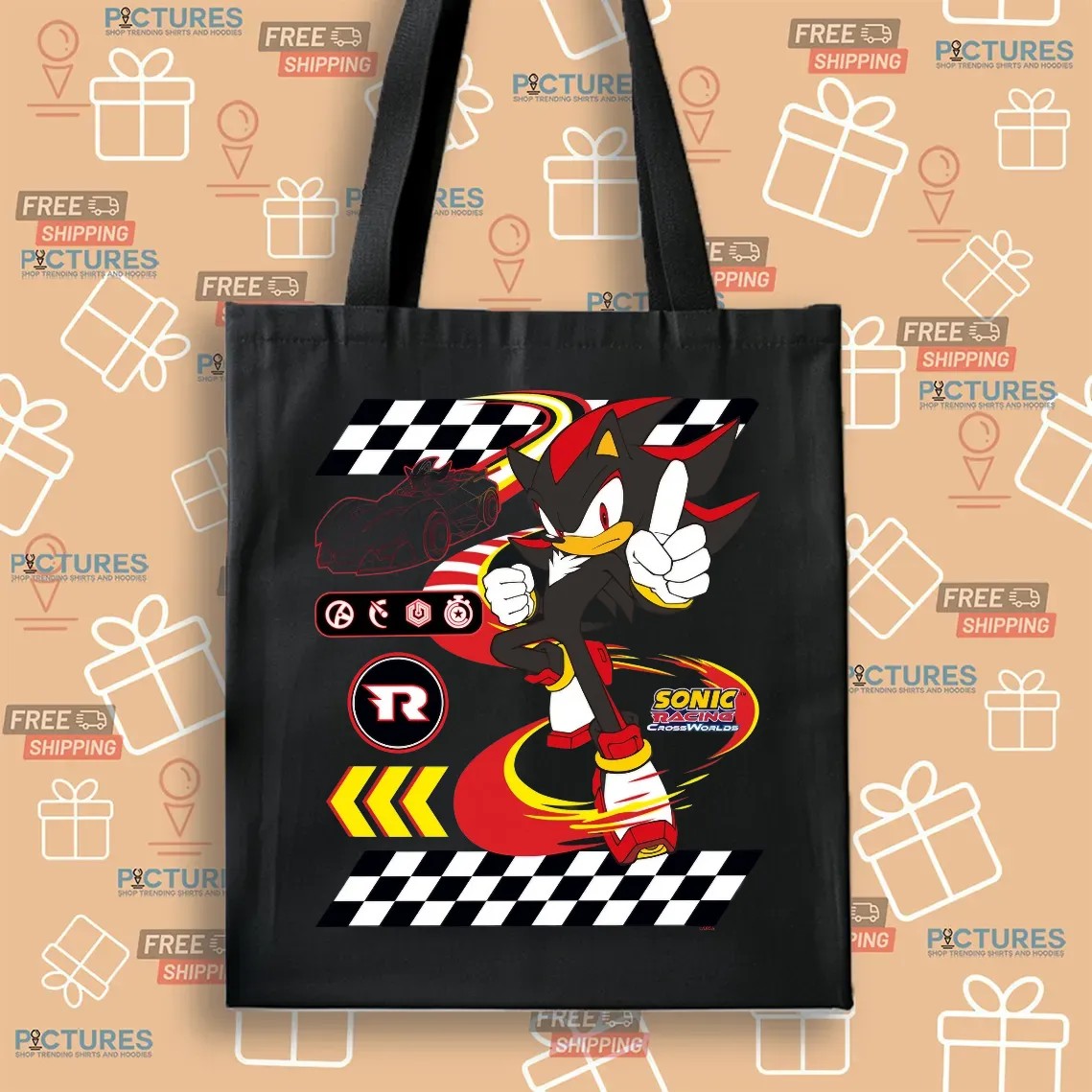 Shadow The Hedgehog Racing Sonic Racing Crossworlds Video Game Graphic ...