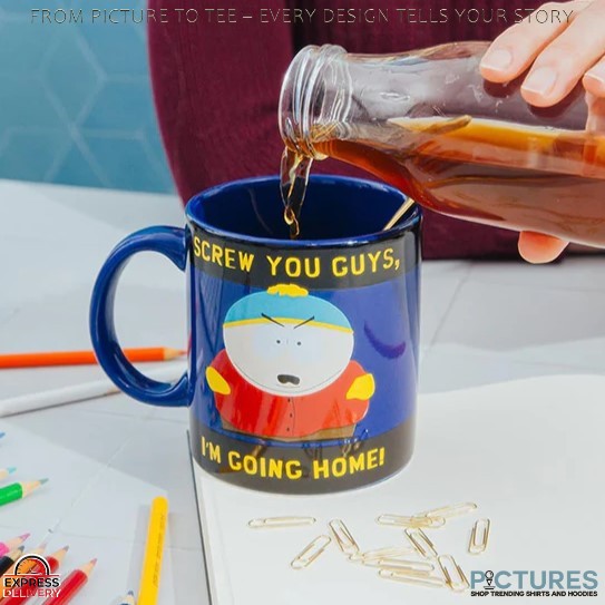 South Park Eric Cartman Screw You Guys Going Home Full Bleed Mug ...