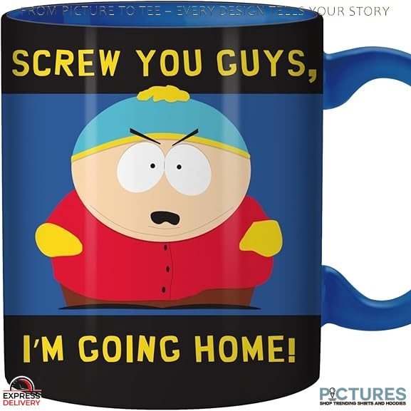 South Park Eric Cartman Screw You Guys Going Home Full Bleed Mug ...