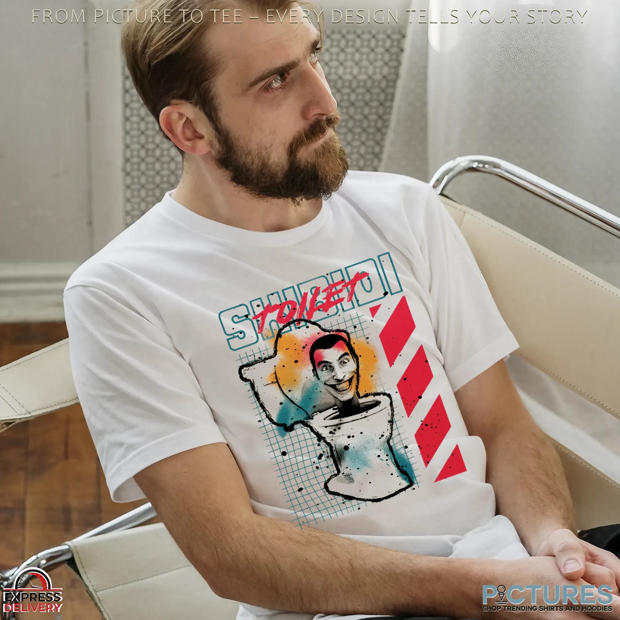 Splatter Paint Toilet T Shirt • Picturestees Clothing LLC
