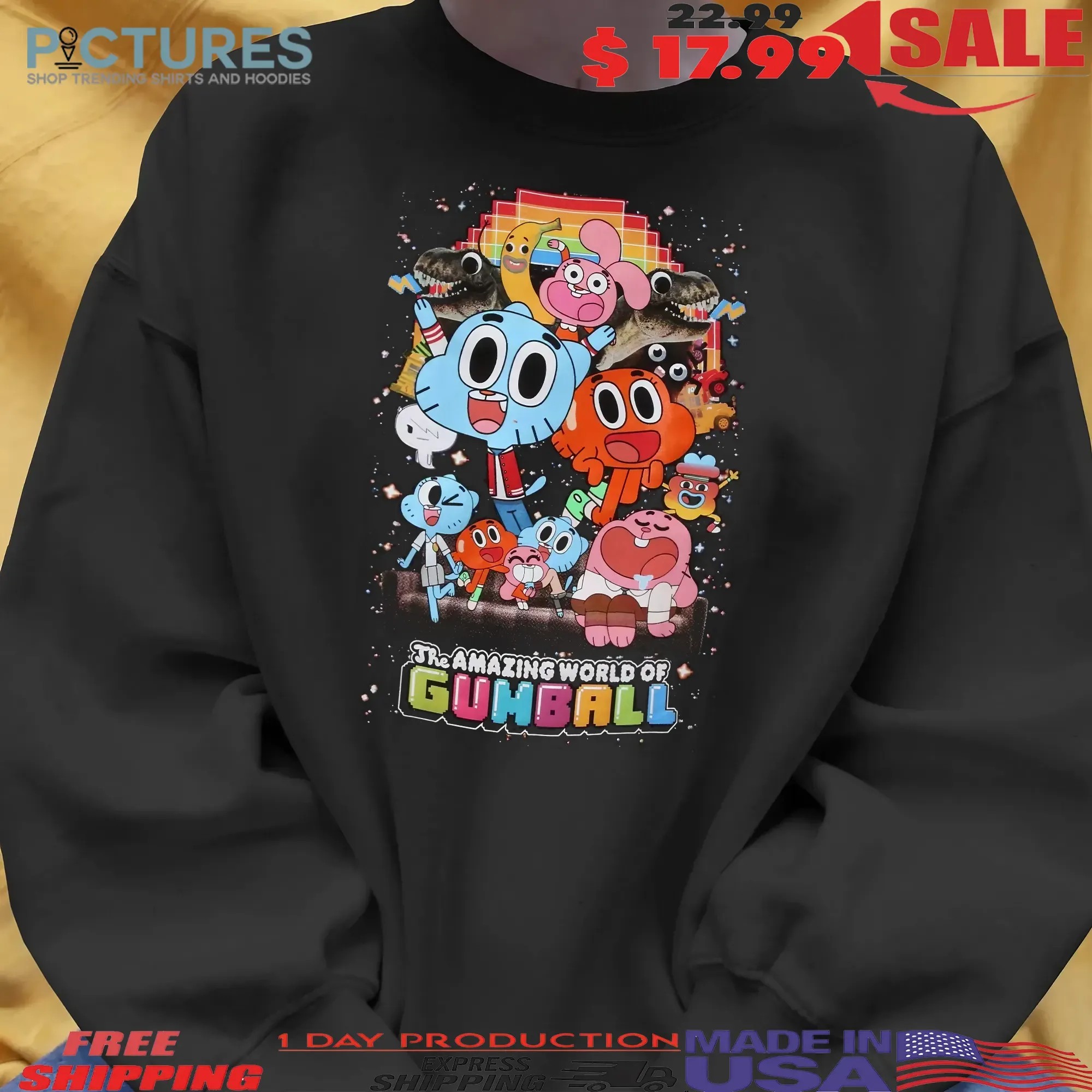 The Amazing World Of Gumball Group Cartoon T Shirt • Picturestees ...