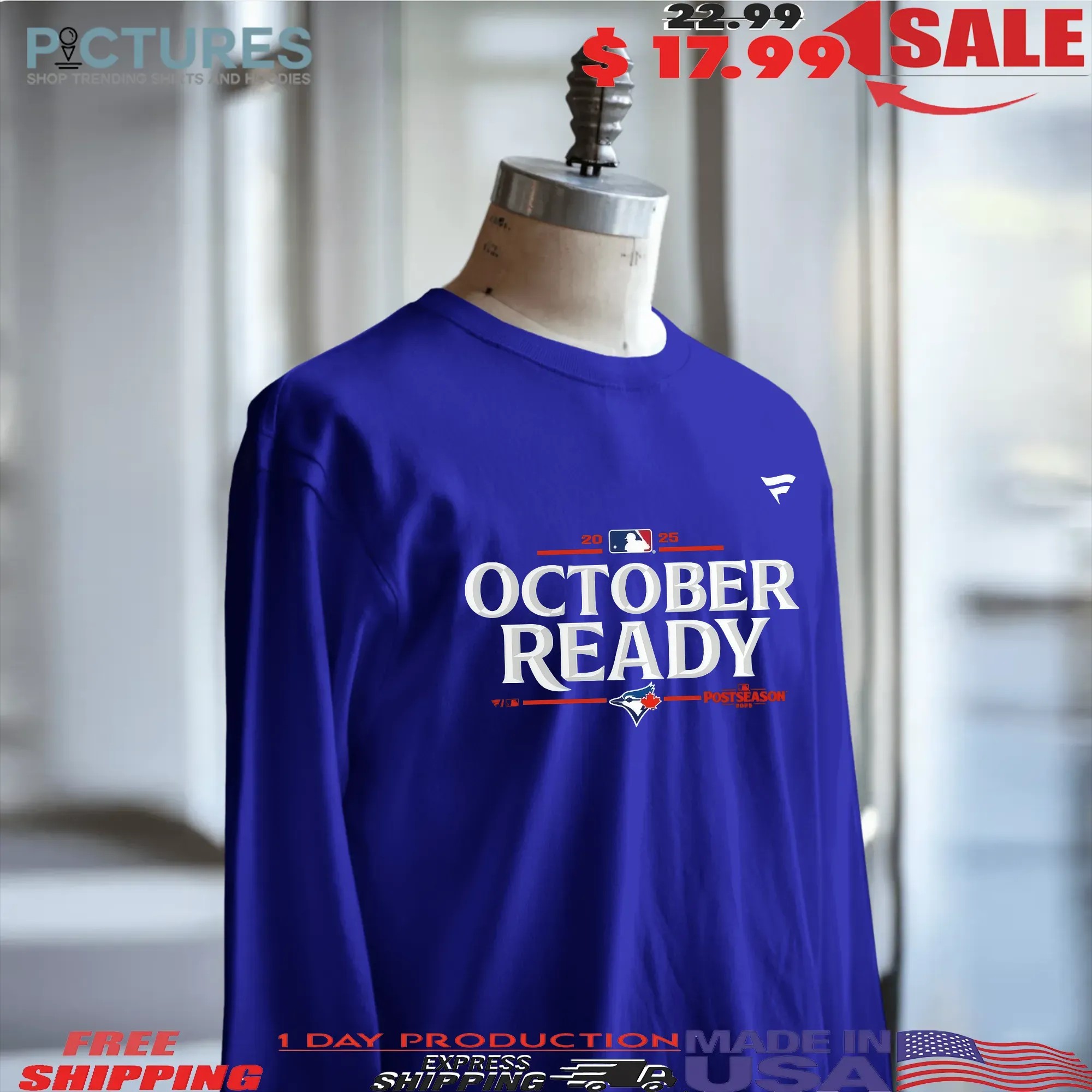 Toronto Blue Jays October Ready MLB 2025 Postseason T Shirt ...