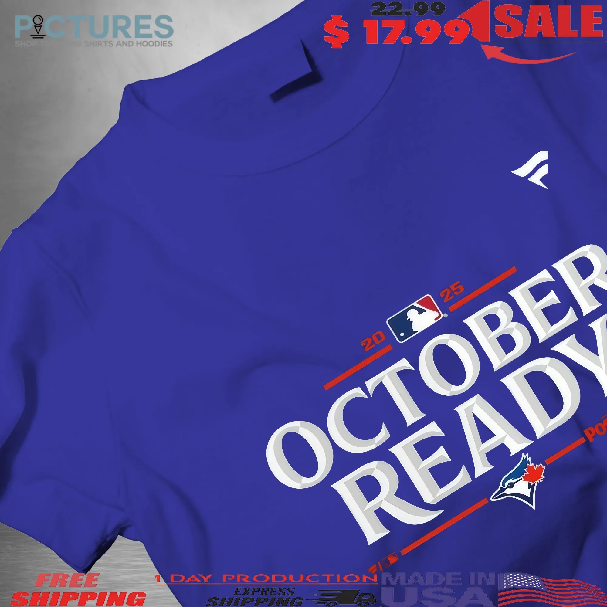 Toronto Blue Jays October Ready MLB 2025 Postseason T Shirt ...