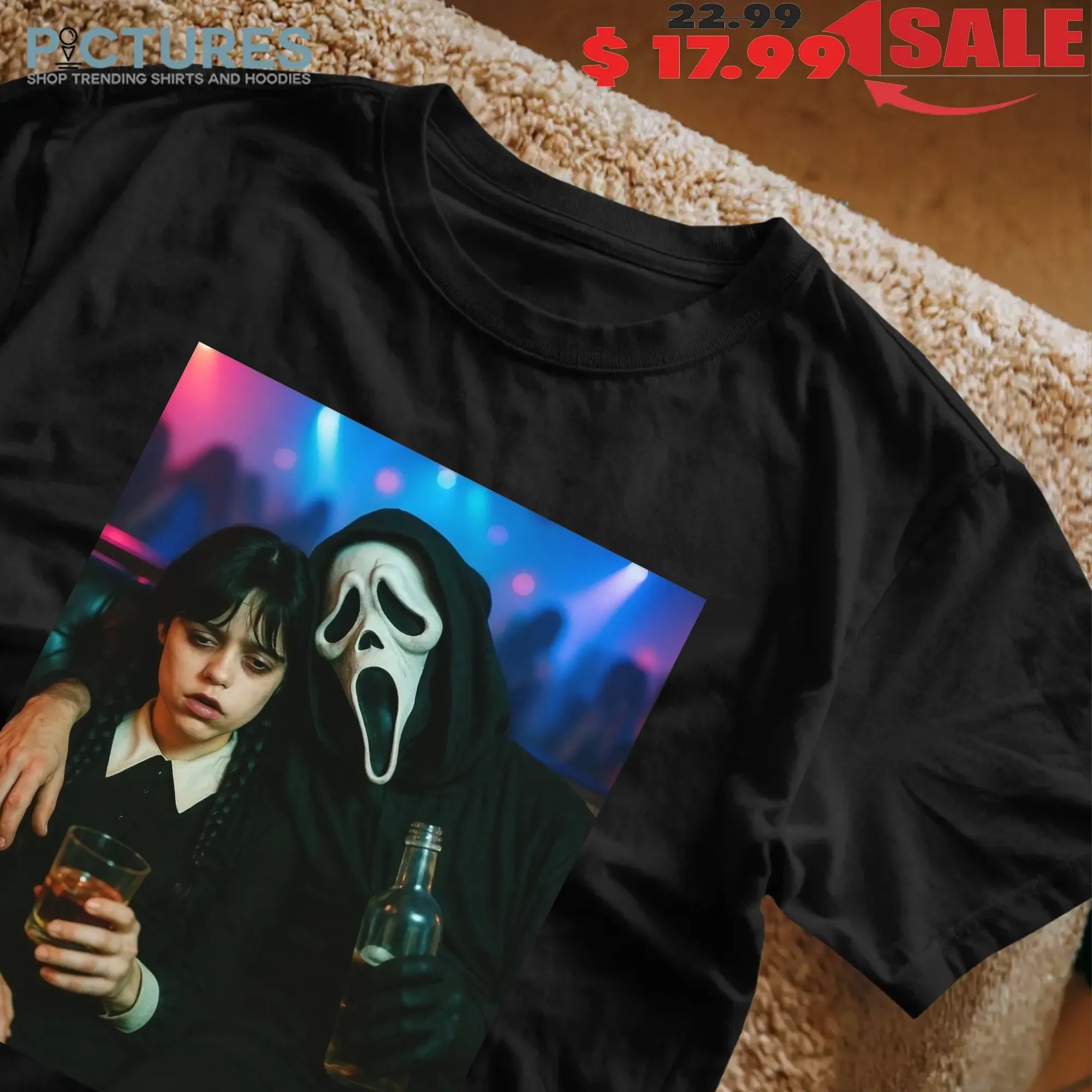 Wednesday Season 2 Addams And Ghostface SCREAM Character Drinking Jenna ...
