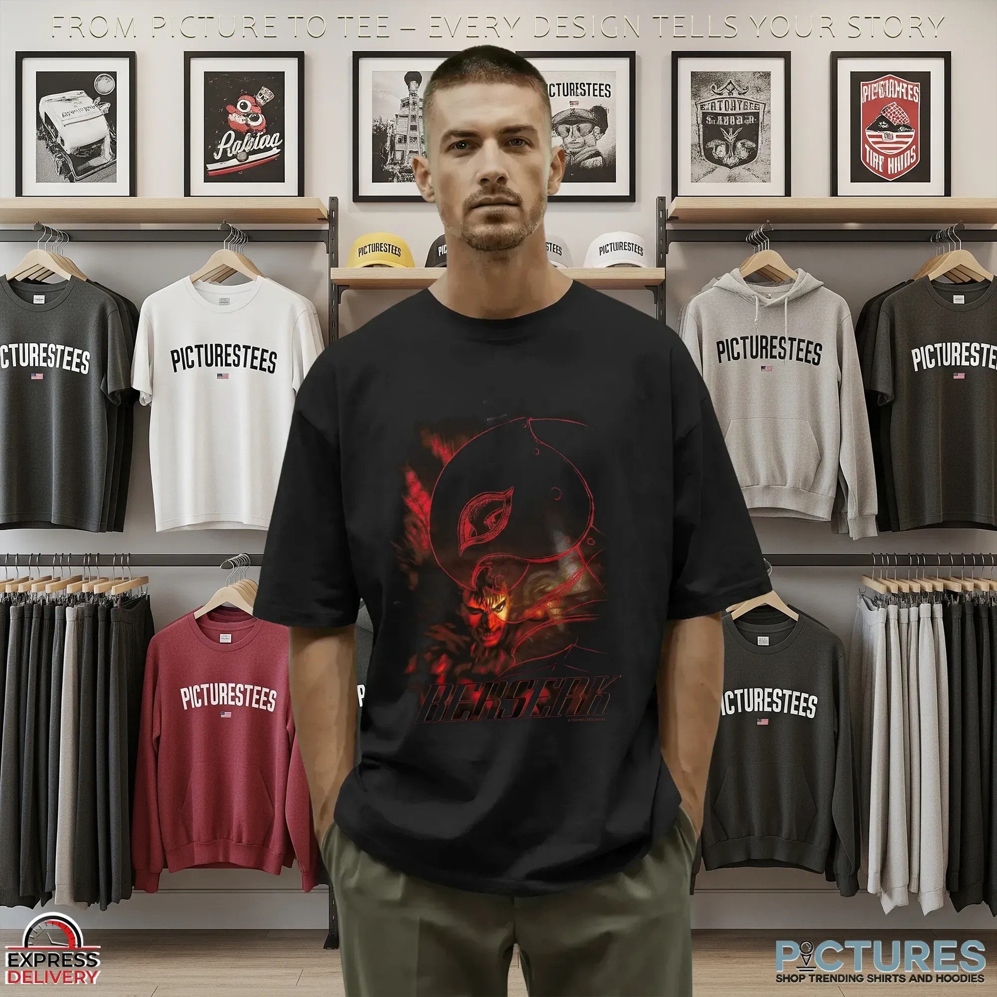 Berserk Griffith Guts Vs Behelit Kentaro Miura Manga T Shirt ...
