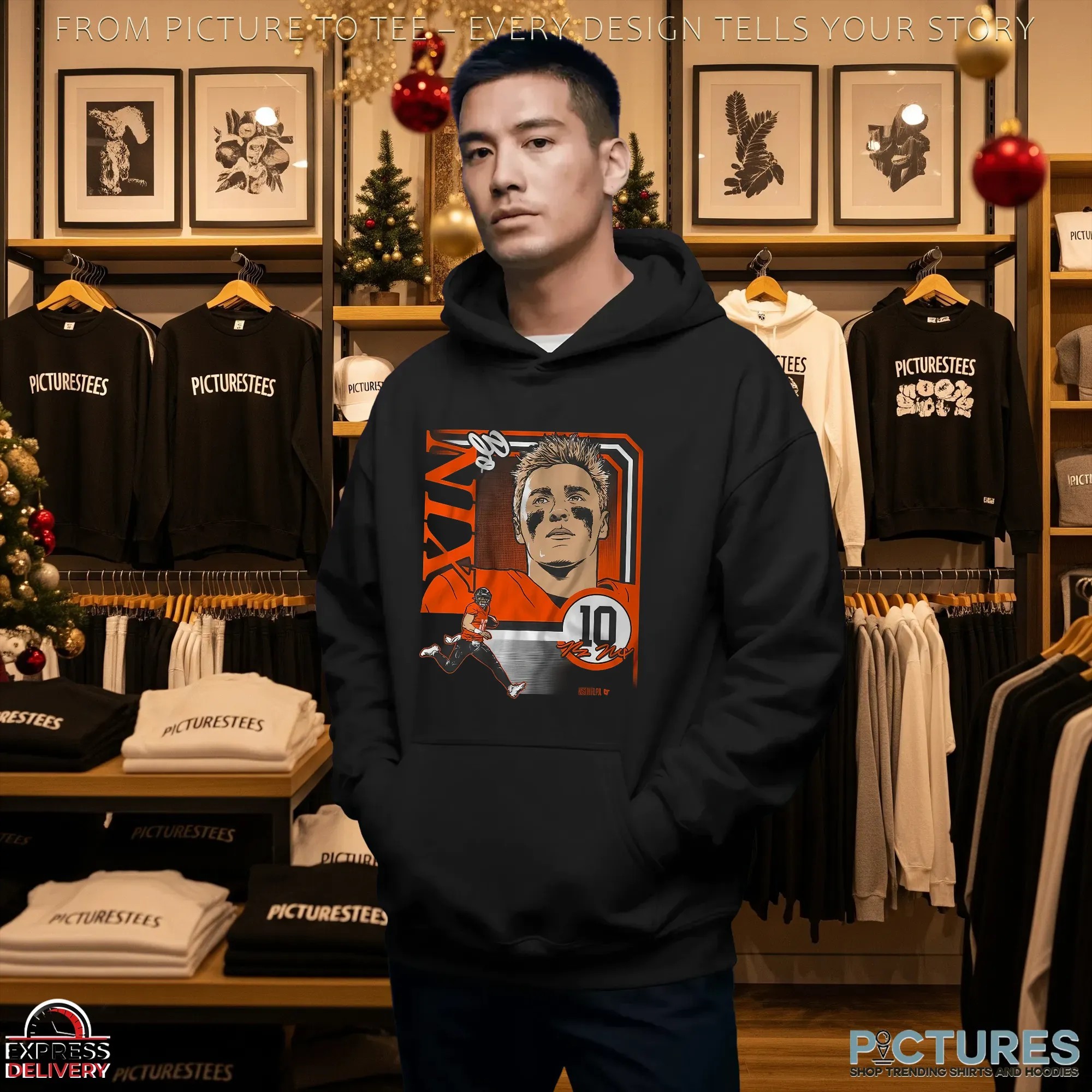 Bo Nix Collage Frame T Shirt • Picturestees Clothing LLC