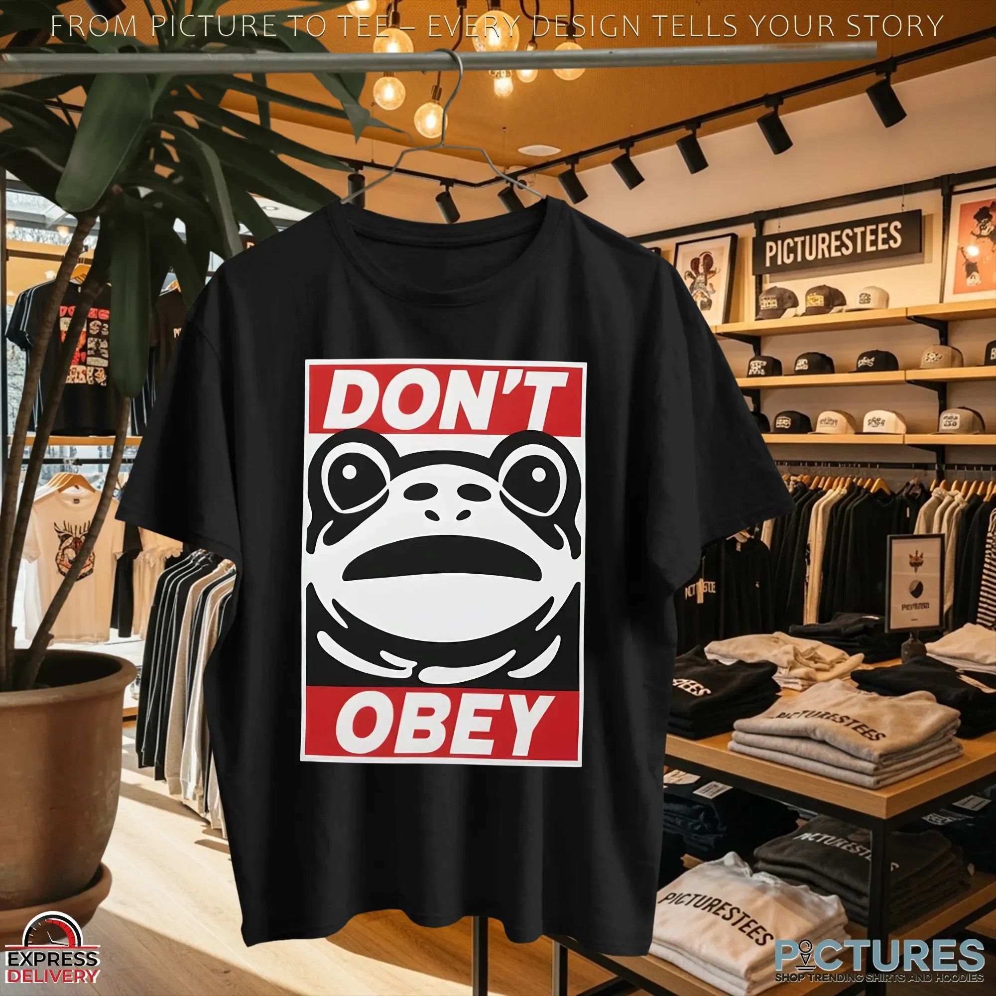 Don’t Obey Portland Frog Resist T Shirt • Picturestees Clothing LLC