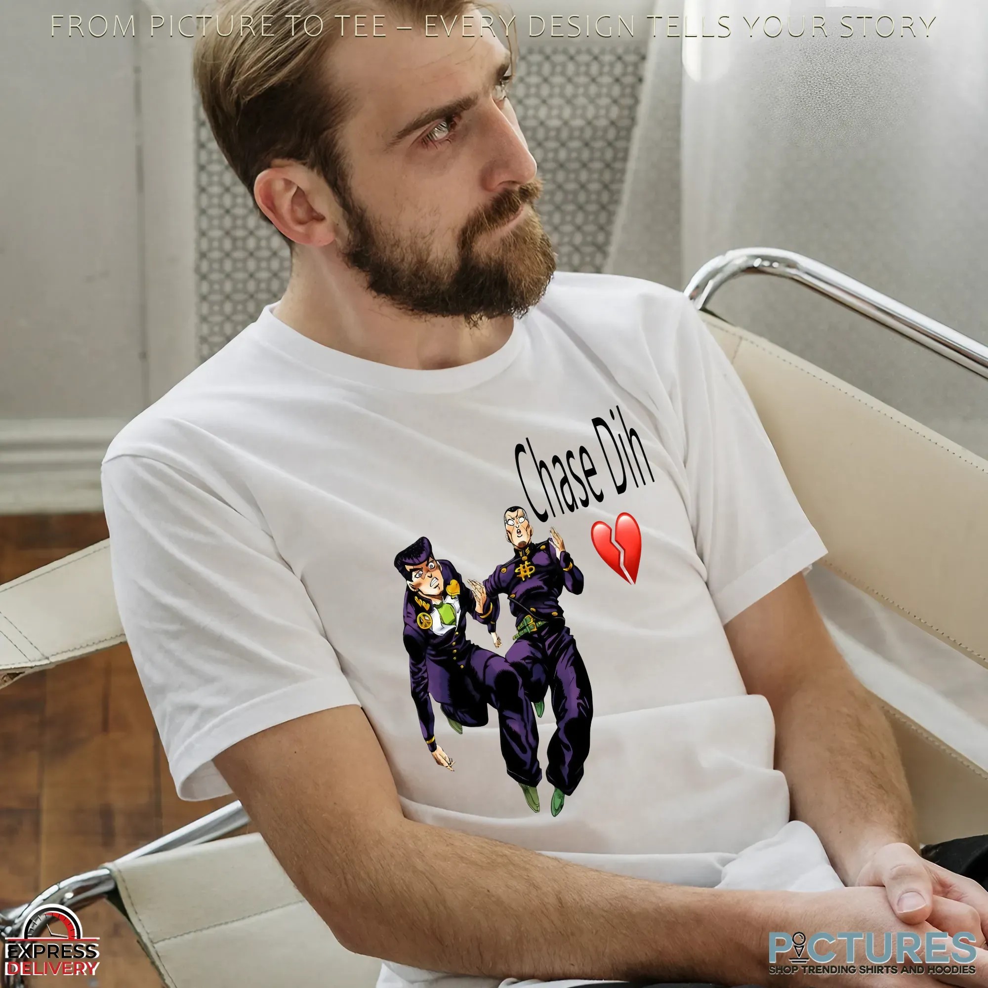 Jojo's Bizarre Adventure Chase Dih Josuke & Okuyasu Heart Broken T ...