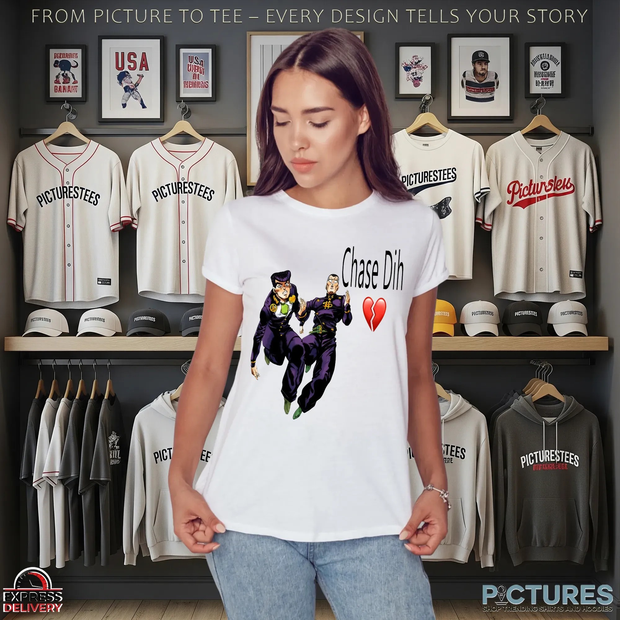 Jojo's Bizarre Adventure Chase Dih Josuke & Okuyasu Heart Broken T ...