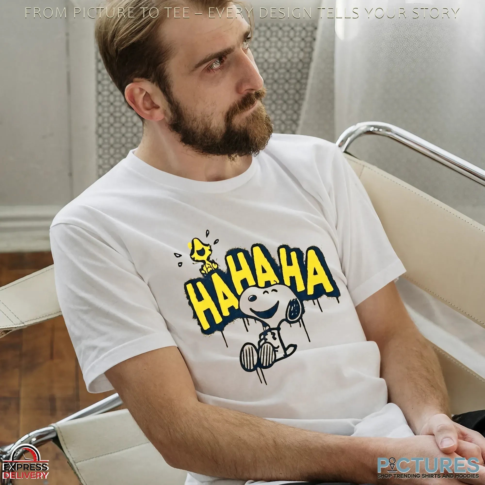 Snoopy And Woodstock Hahaha T Shirt • Picturestees Clothing LLC