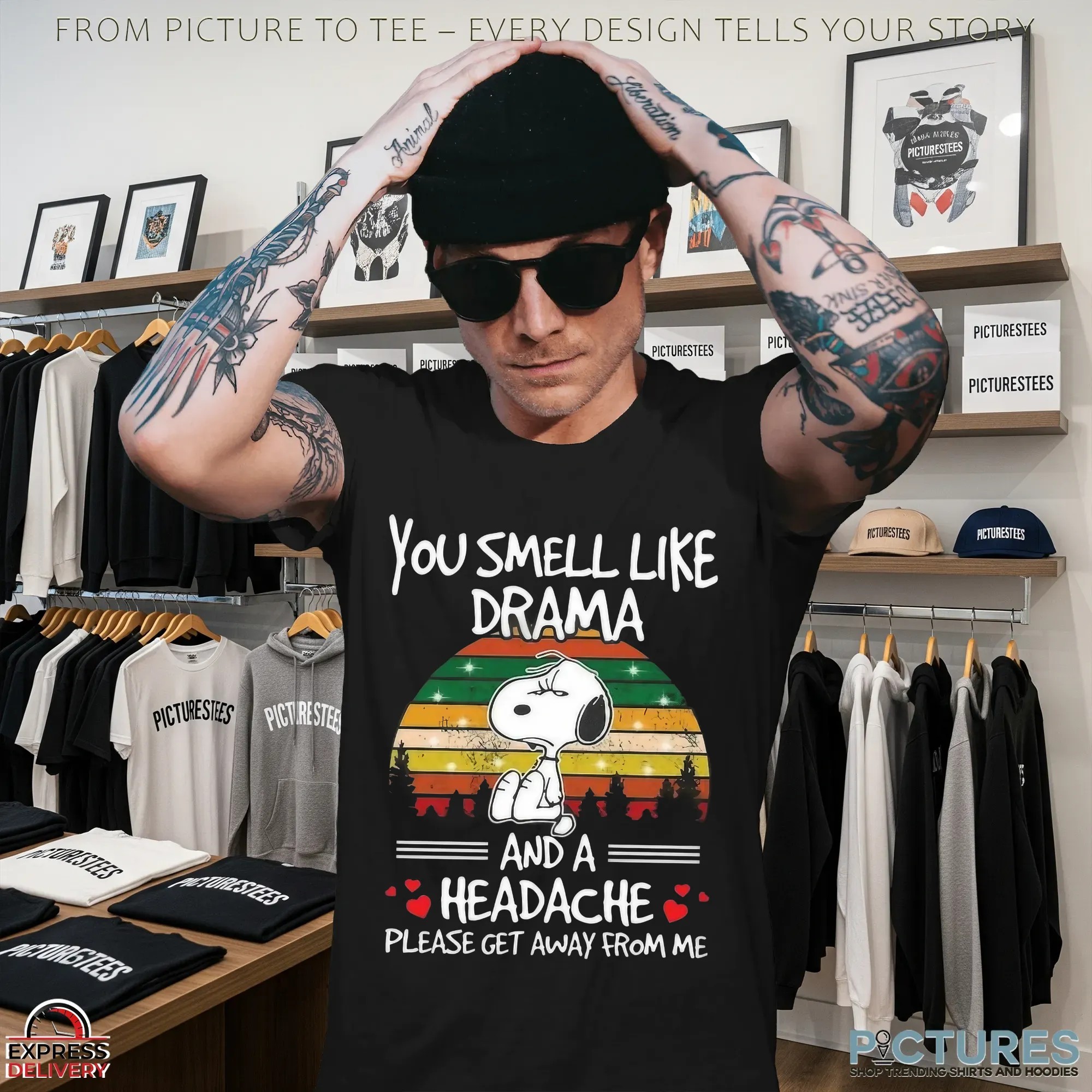 Snoopy The Peanuts You Smell Like Drama And A Headache Please Get Away ...