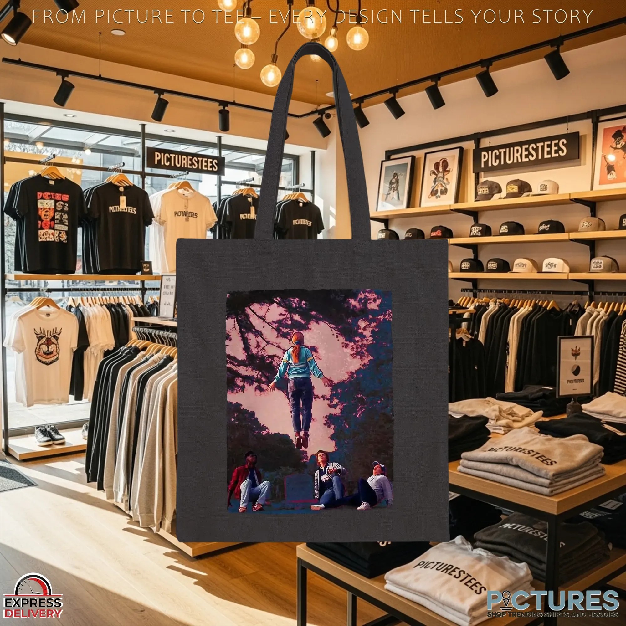 Stranger Things Floating Max Scene T Shirt • Picturestees Clothing LLC
