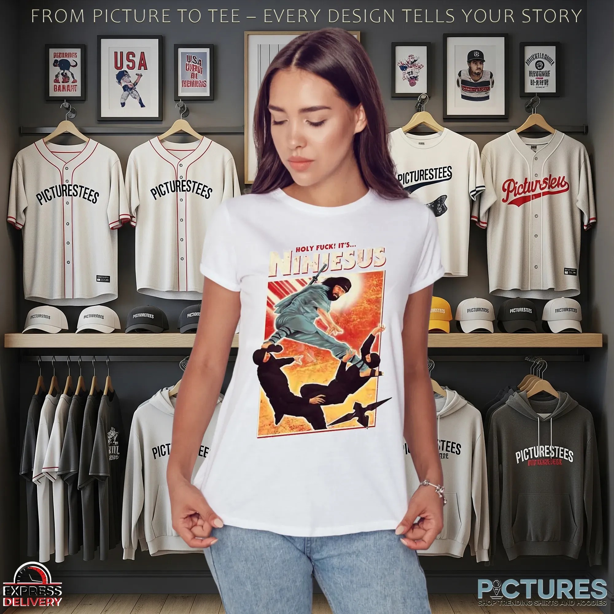 The Jesus Ninja Holyfck It's Ninjesus Meme T Shirt • Picturestees ...