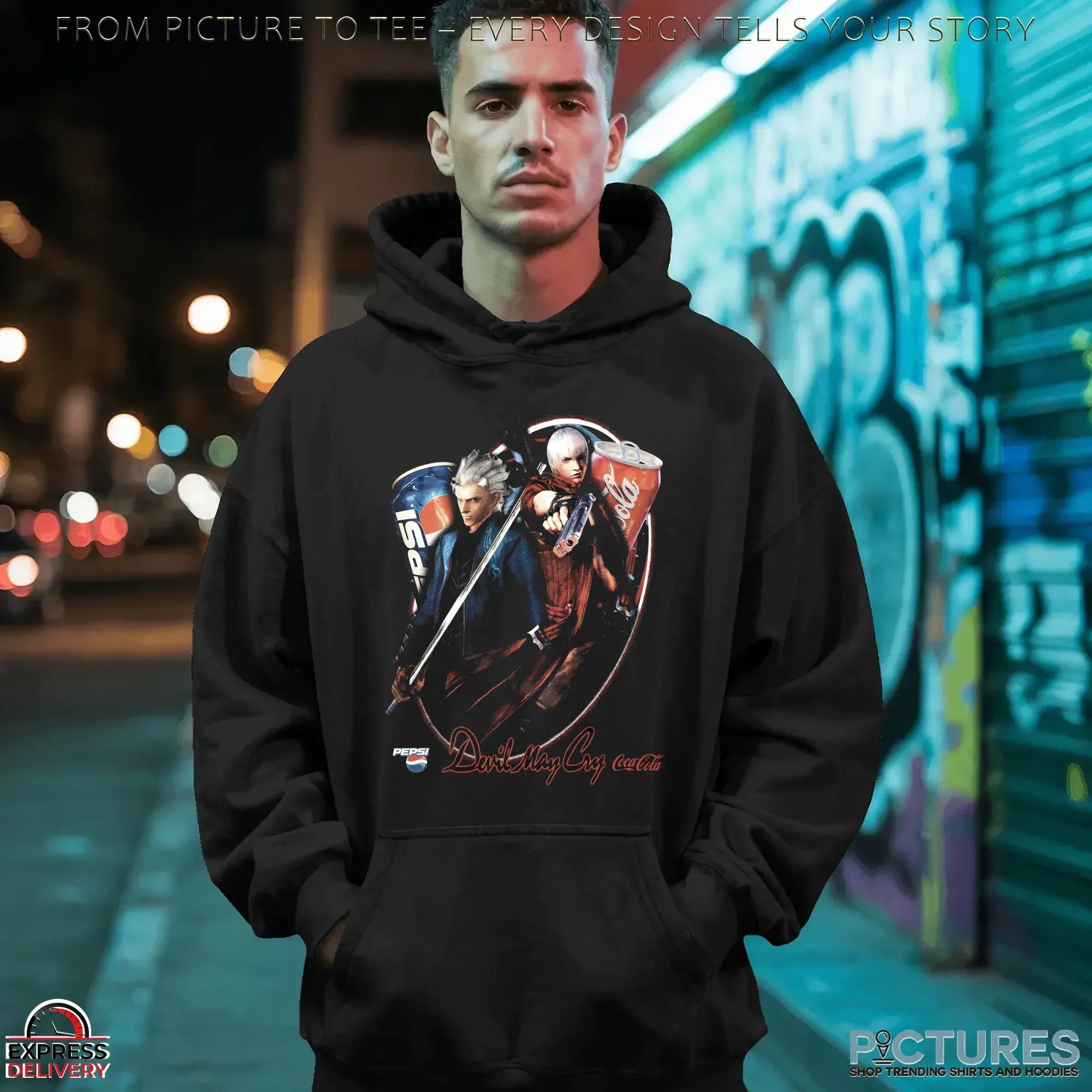 Devil May Cry Dante And Vergil Coca Cola And Pepsi Mashup T Shirt ...