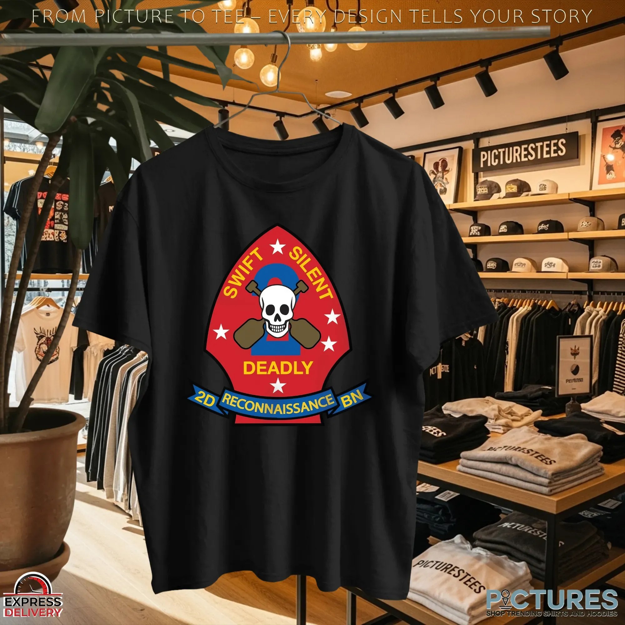 Force Recon Swift Silent Deadly 2nd Reconnaissance Battalion Shirt ...
