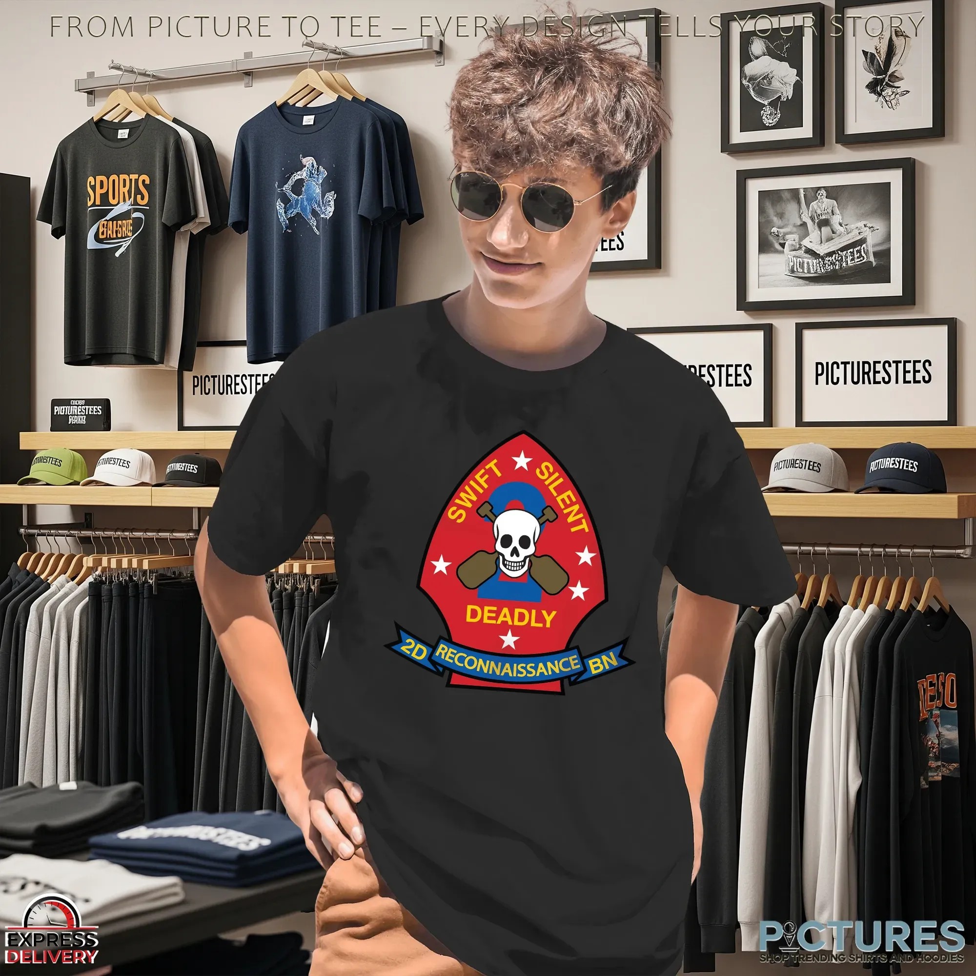Force Recon Swift Silent Deadly 2nd Reconnaissance Battalion Shirt ...