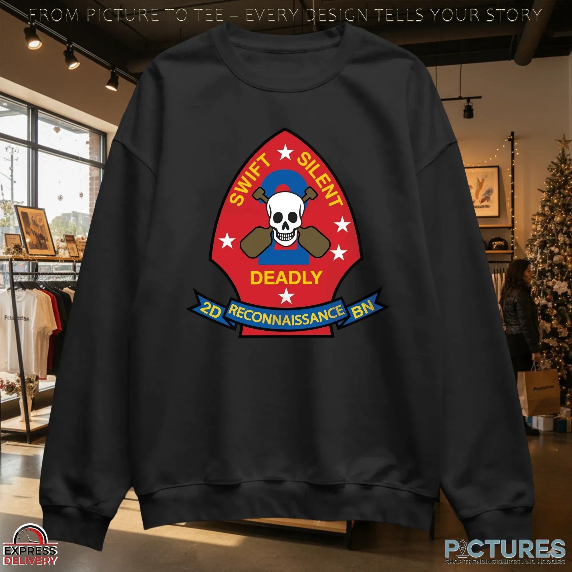 Force Recon Swift Silent Deadly 2nd Reconnaissance Battalion Shirt ...